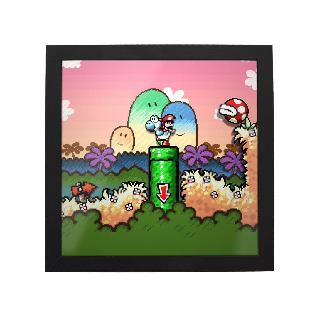 Yoshi’s Island (Down the Pipe) – Retro Games Crafts