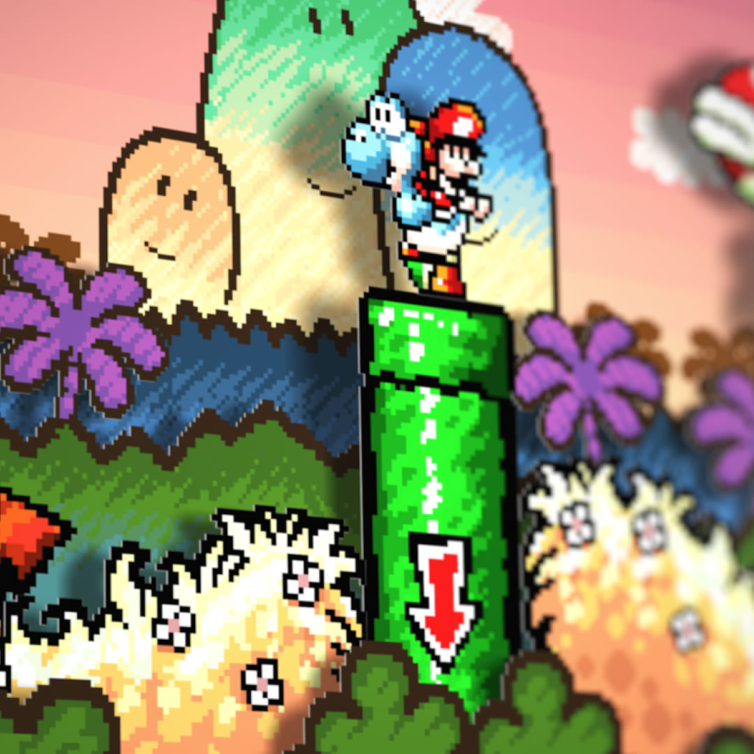 Yoshi’s Island (Down the Pipe) – Retro Games Crafts